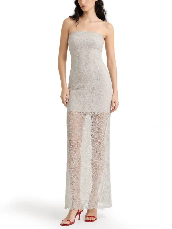 ROTATE BY BIRGER CHRISTENSEN Long Lace Dress