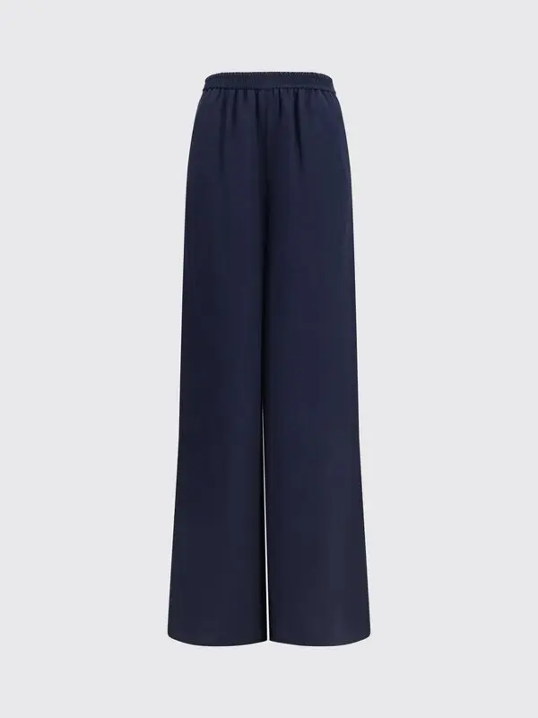 Max Mara Volonti Silk Palazzo Trousers - Blue