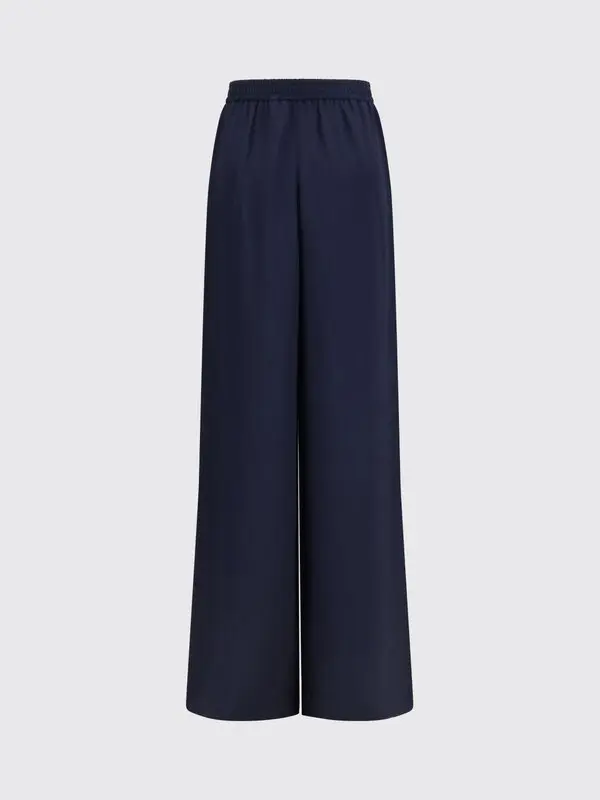 Max Mara Volonti Silk Palazzo Trousers - Blue
