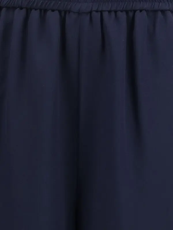 Max Mara Volonti Silk Palazzo Trousers - Blue