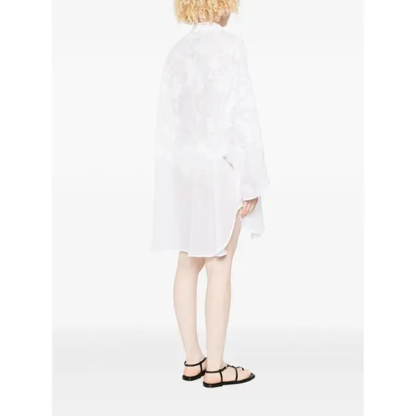 ERMANO SCERVINO Ermanno Scervino Linen Lace Day Dress