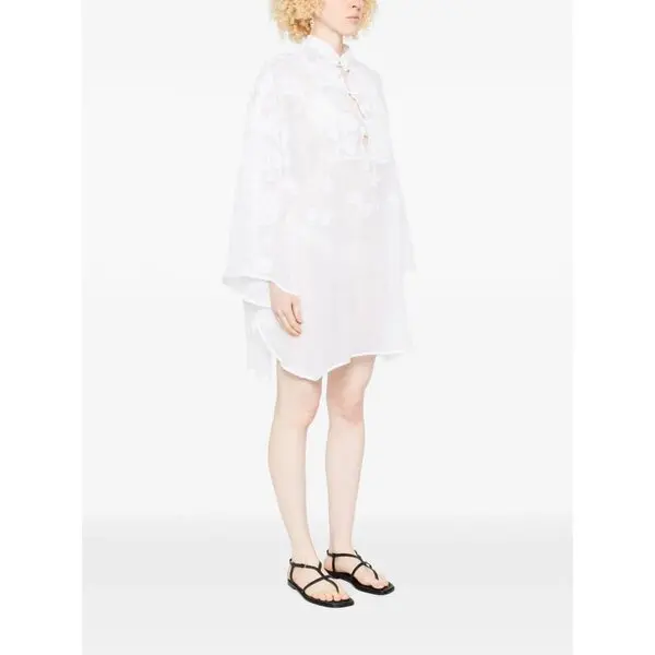 ERMANO SCERVINO Ermanno Scervino Linen Lace Day Dress