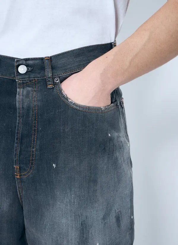 Acne Studios Distressed Denim Shorts