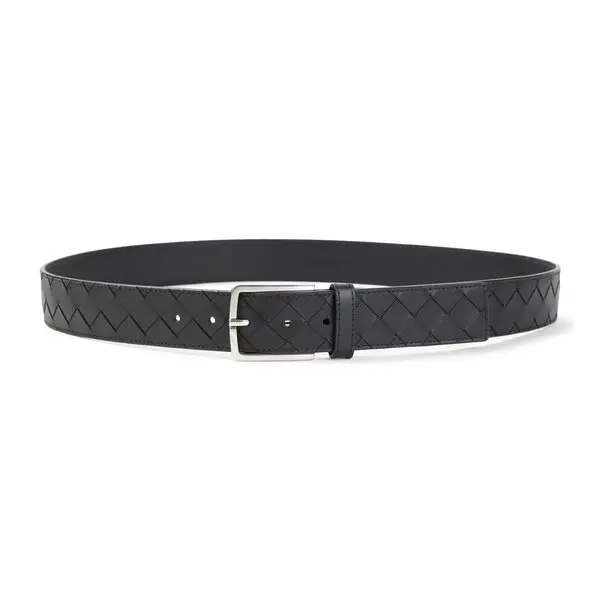 Bottega Veneta Intrecciato Belt - Black