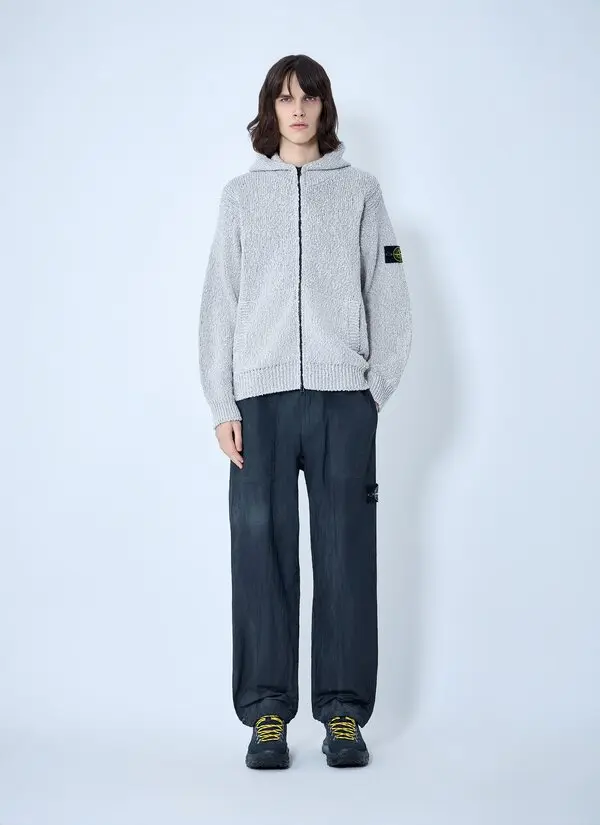 Stone Island Zip-up Knit Hoodie