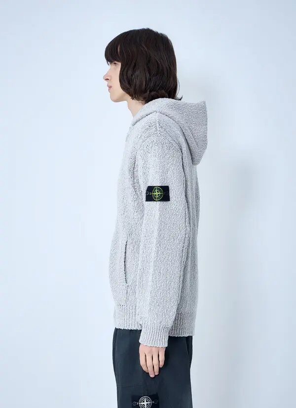 Stone Island Zip-up Knit Hoodie
