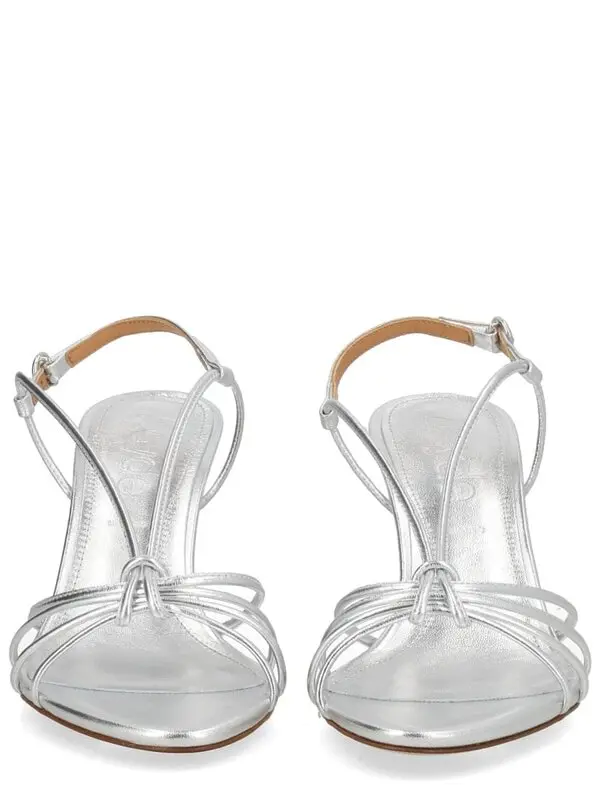 AeydĒ Solange Heeled Sandals - Silver