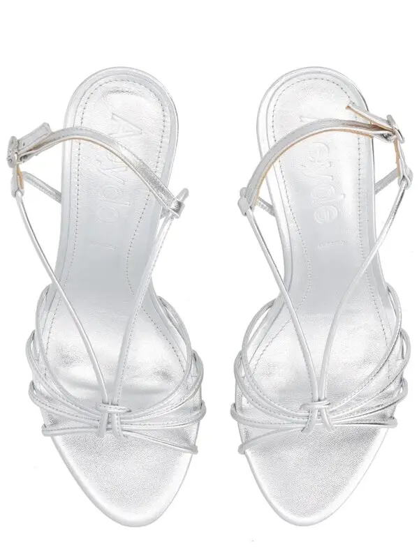 AeydĒ Solange Heeled Sandals - Silver