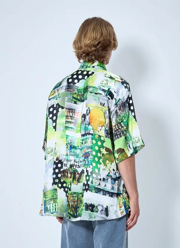 Martine Rose Boxy Wrap Shirt - Green