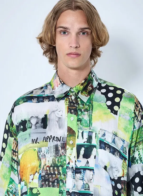 Martine Rose Boxy Wrap Shirt - Green
