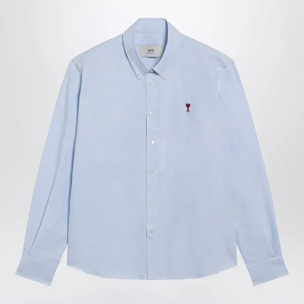AMI Paris Light De Coeur Shirt - Blue