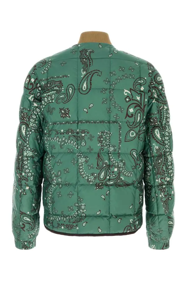 Moncler Printed Polyester Reversible Chalvron Down Jacket