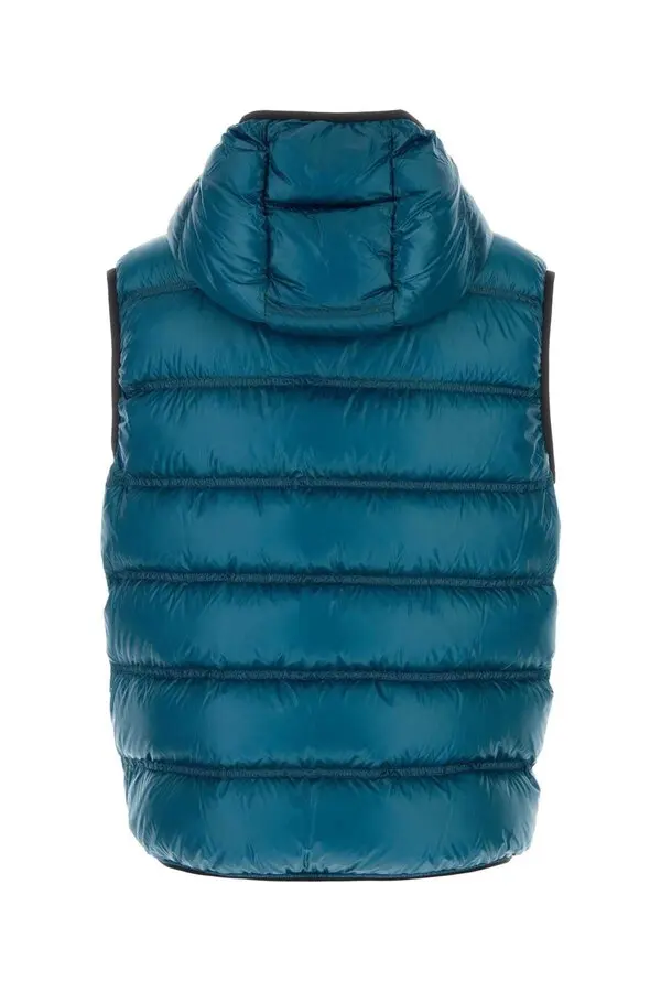 Moncler Nylon Sleeveless Down Jacket - Blue