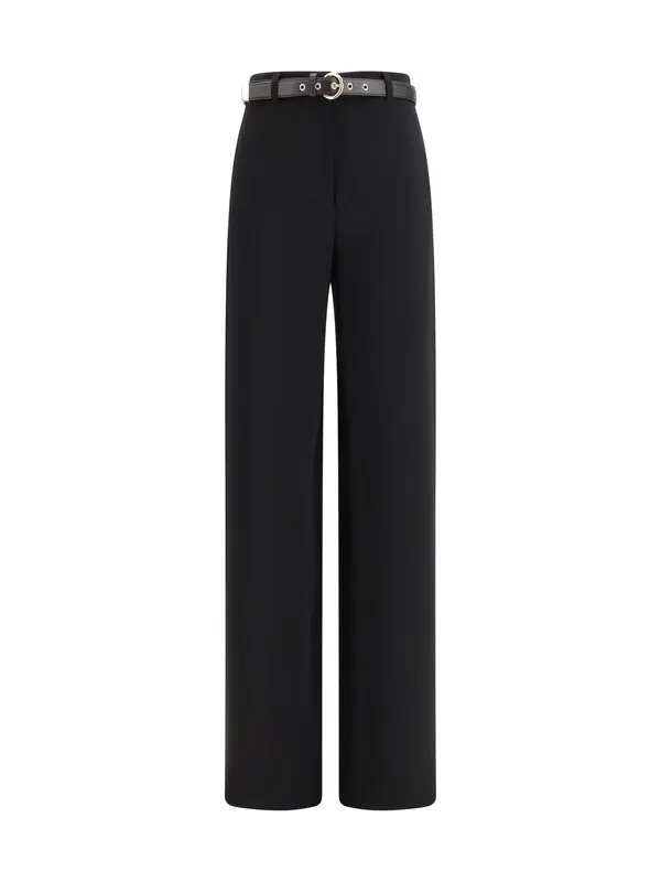 Max Mara Elegant Pants With Belt - Black