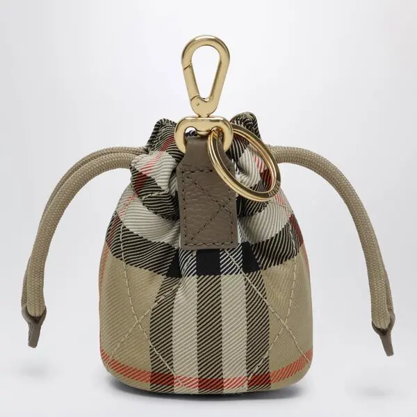 Burberry Horseshoe Bag Charm - Cream