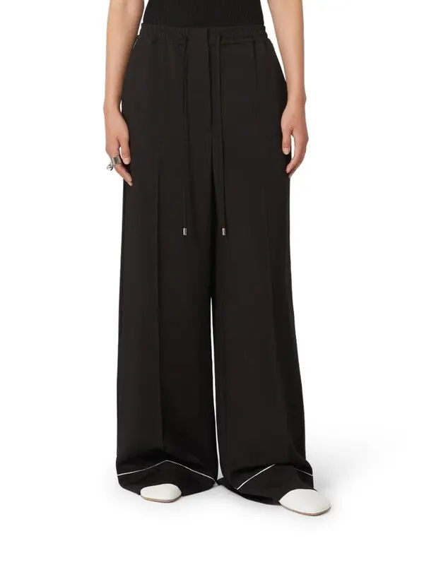 Sportmax Satin Rivet Jogger Pants