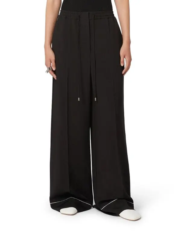 Sportmax Satin Rivet Jogger Pants