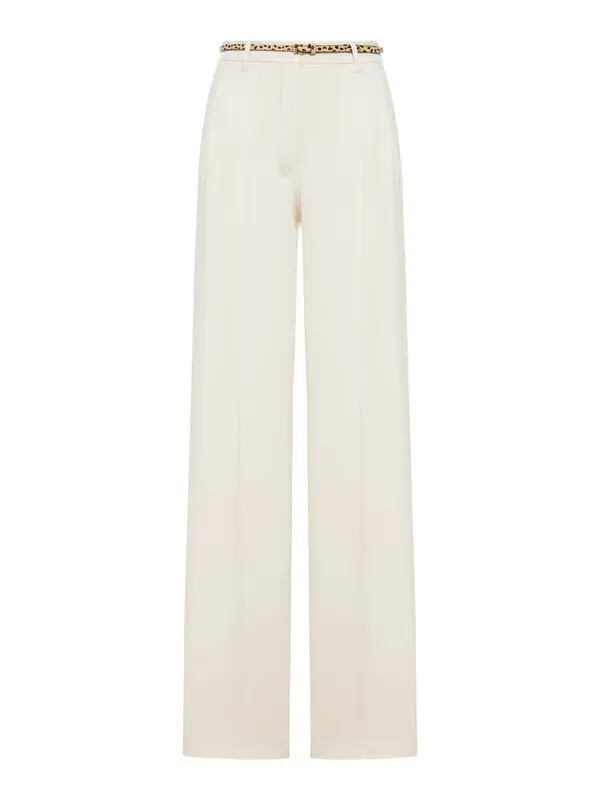 Max Mara Fluid Cady Trousers - Cream