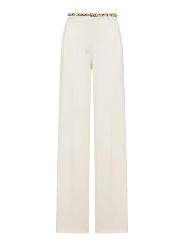 Max Mara Fluid Cady Trousers - Cream