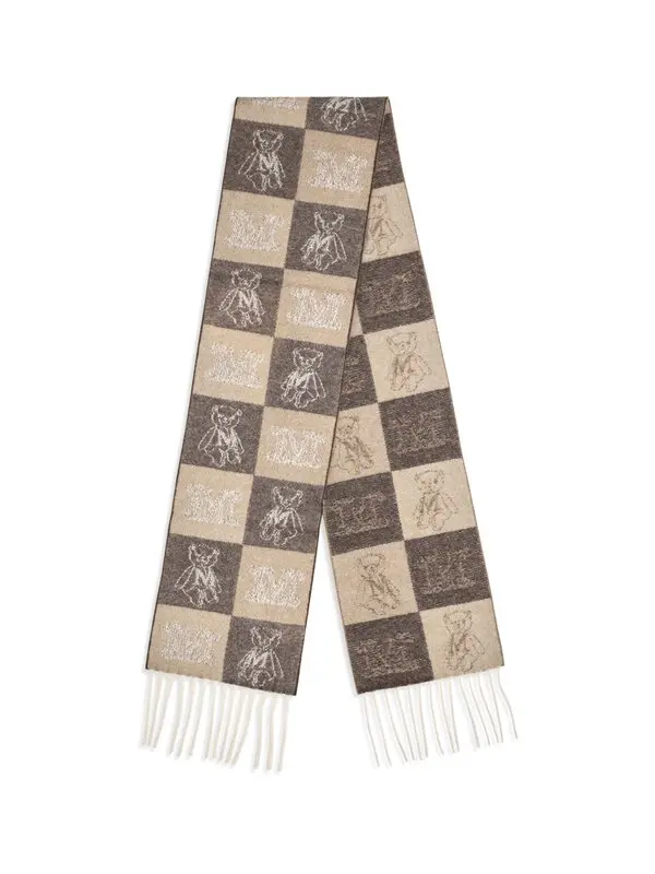 Max Mara Cashmere Fringed Scarf