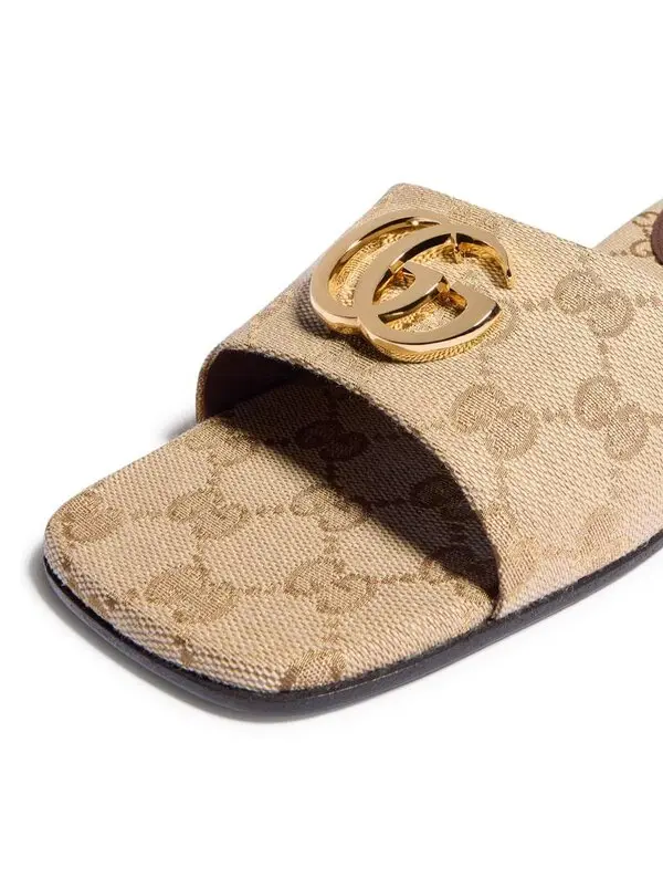 Gucci Marmont Gg Monogram Slides - Multicolor