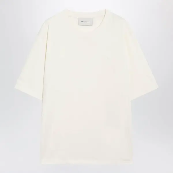 AMI Paris Ivory De Coeur T-shirt - White
