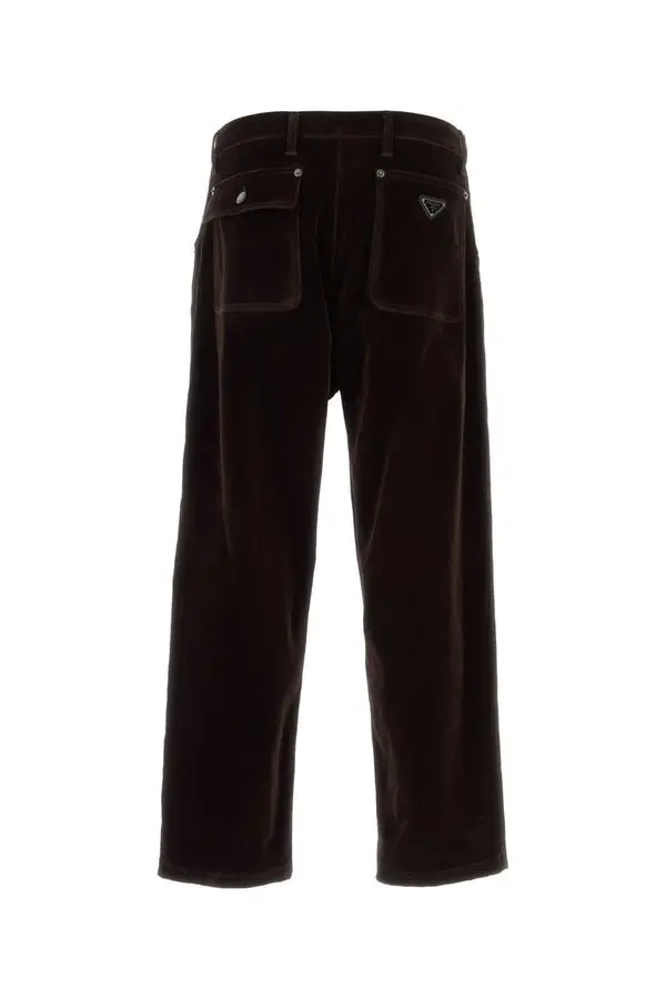 Prada Dark Velvet Denim Pant