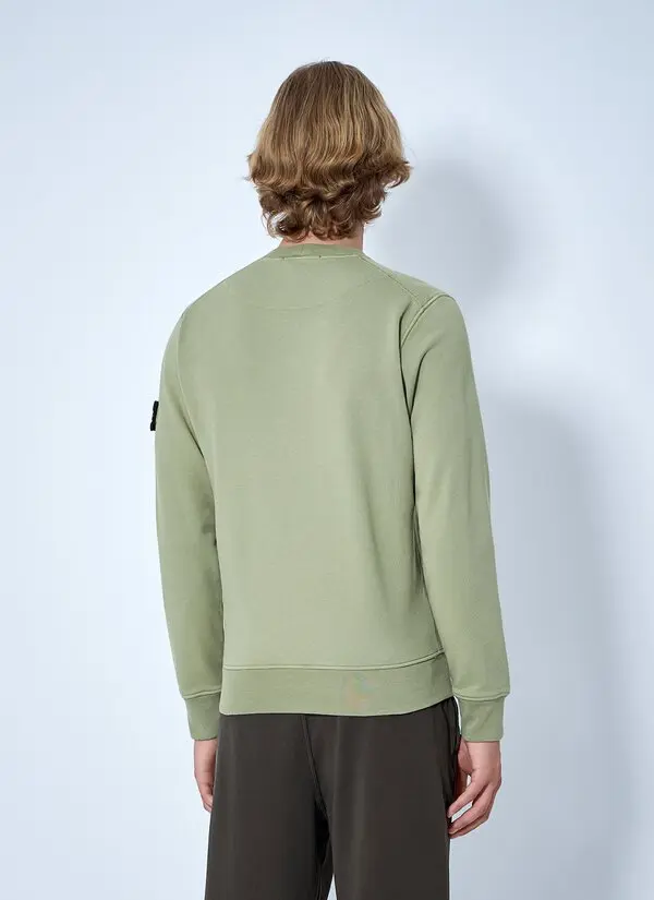 Stone Island Crewneck Sweatshirt With Arm Patch