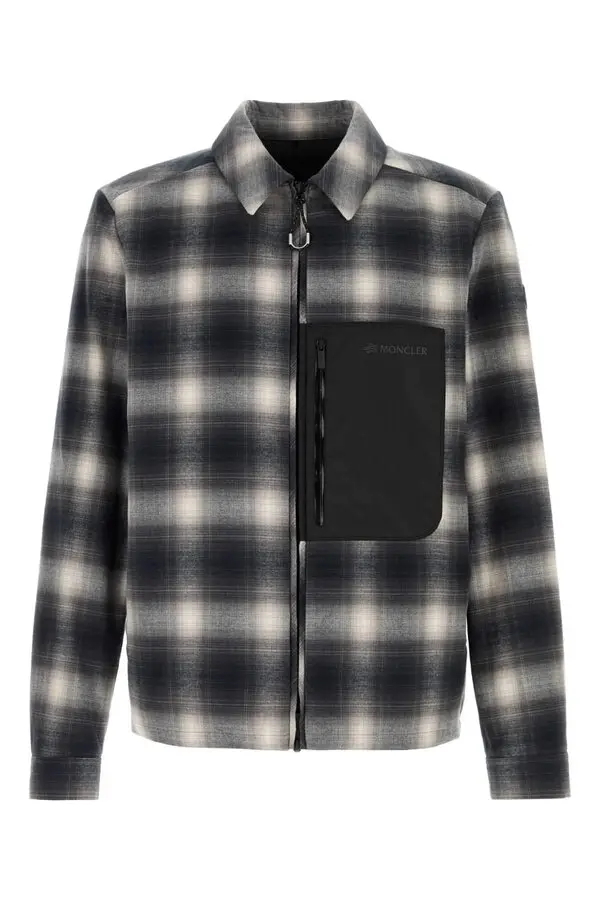 Moncler Cotton And Nylon Down Jacket - Multicolor