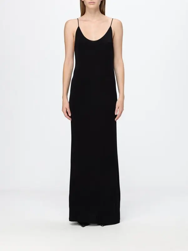 Saint Laurent Stretch Viscose Dress - Black