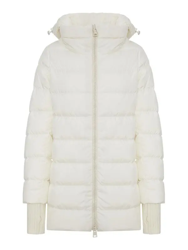 Herno Long Down Jacket With Hood - White