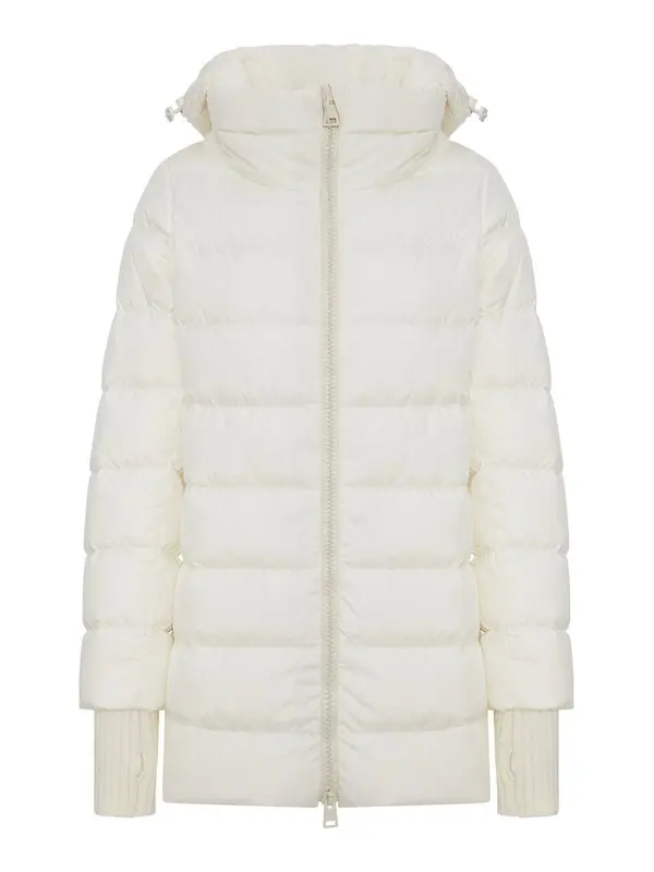 Herno Long Down Jacket With Hood - White