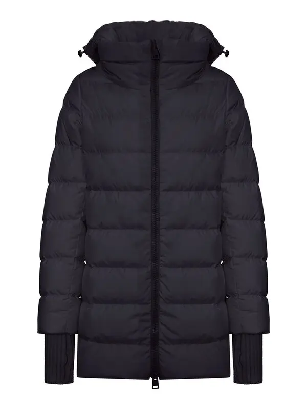 Herno Long Down Jacket With Hood - Black