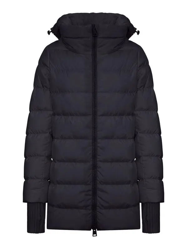 Herno Long Down Jacket With Hood - Black