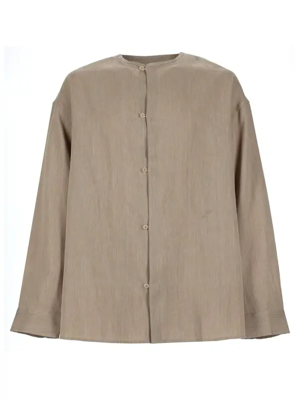 Jacquemus Linen Blend Shirt - Cream