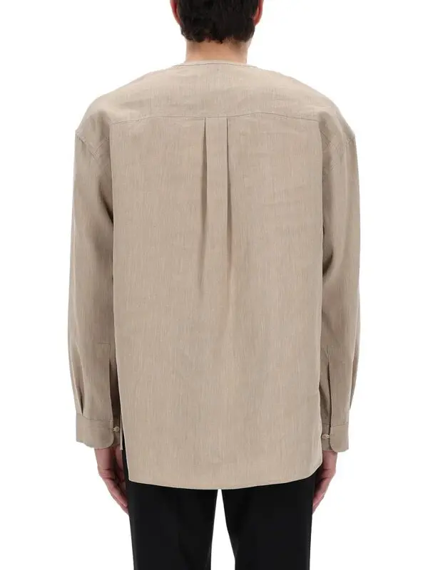 Jacquemus Linen Blend Shirt - Cream