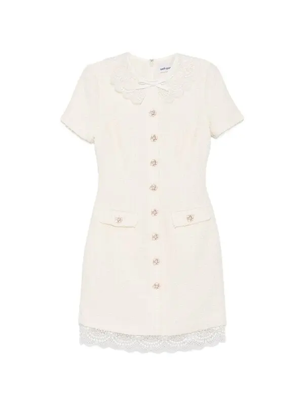 SELF-PORTRAIT Bouclé Mini Dress