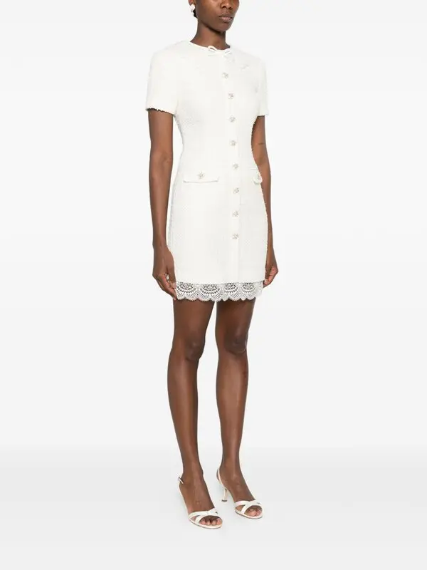 SELF-PORTRAIT Bouclé Mini Dress