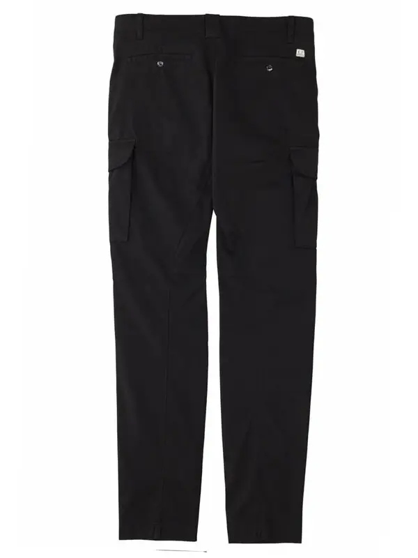 C.P. COMPANY Logo Patch Cargo Trousers - Black