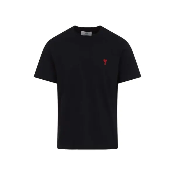AMI Paris Classic Red T-shirt - Black