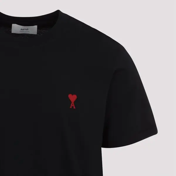 AMI Paris Classic Red T-shirt - Black