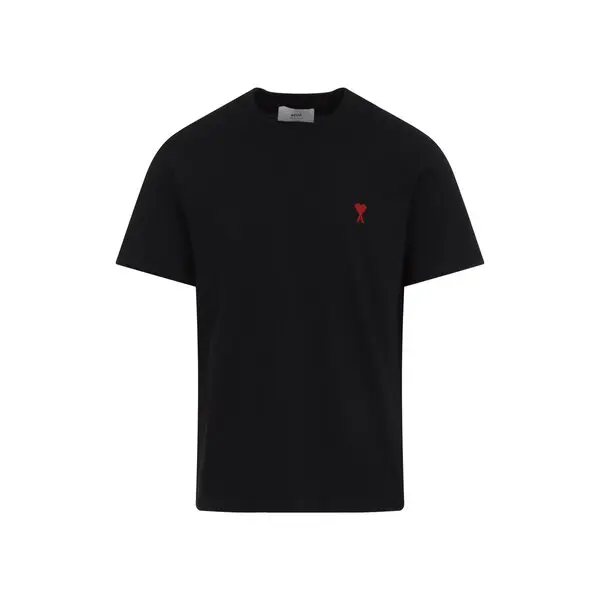 AMI Paris Classic Red T-shirt - Black