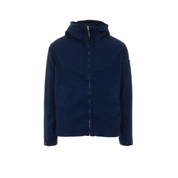C.P. COMPANY Lens Logo Micro-reps Hooded Jacket