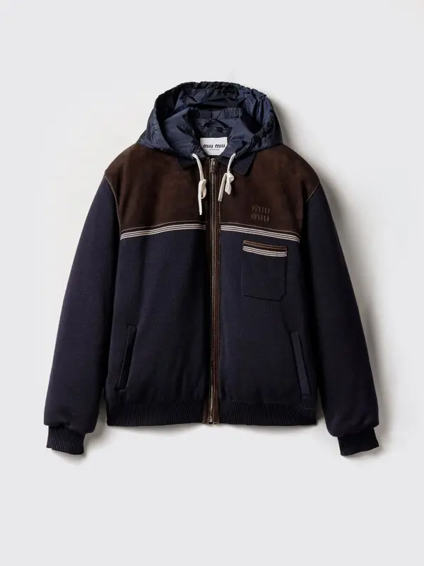 Miu Miu Virgin Wool Hooded Jacket