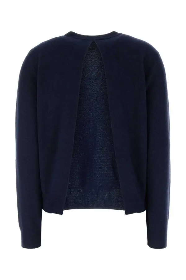 JIL SANDER Navy Cashmere Swearer