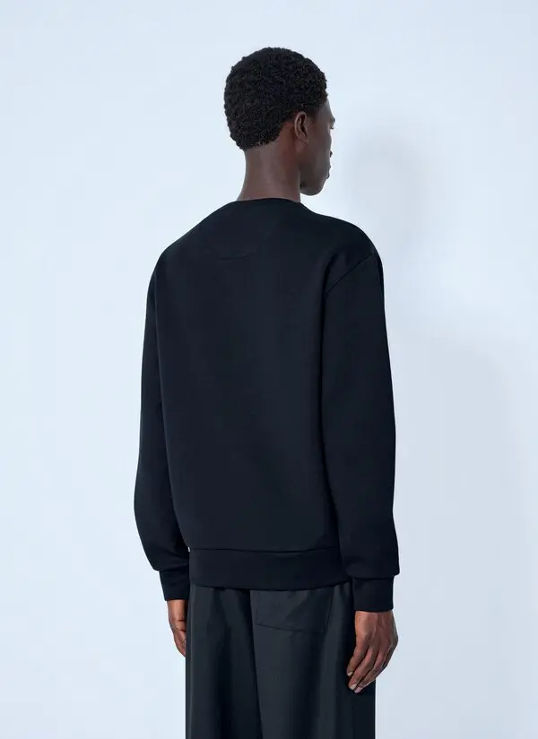 Prada Technical Cotton Sweatshirt - Black