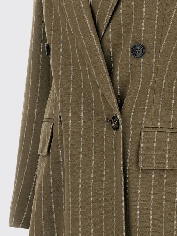 Max Mara Pinstripe Double-breasted Blazer - Cream