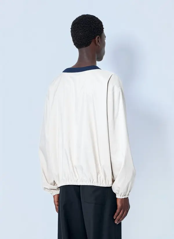 Miu Miu Technical Pongé Sweatshirt