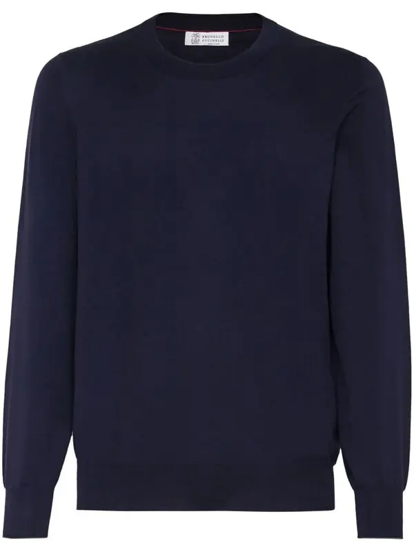 Brunello Cucinelli Lightweight Cotton Crewneck Sweater