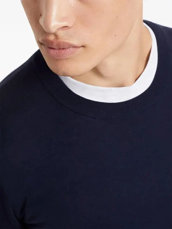 Brunello Cucinelli Lightweight Cotton Crewneck Sweater
